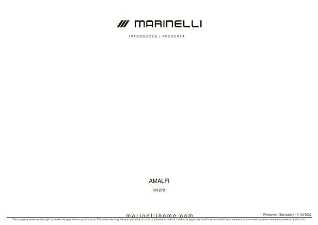 Sectional fabric sofa bed AMALFI By Marinelli Home