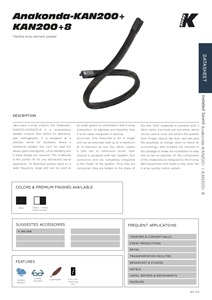 ANAKONDA KAN200 Shows & Events Audio By K-array