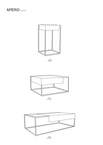 APERO | Table basse carrée By Recor Home design Roel Vandebeek