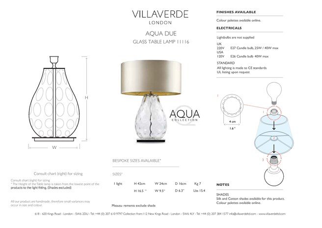 AQUA DUE table lamp By Abrissi