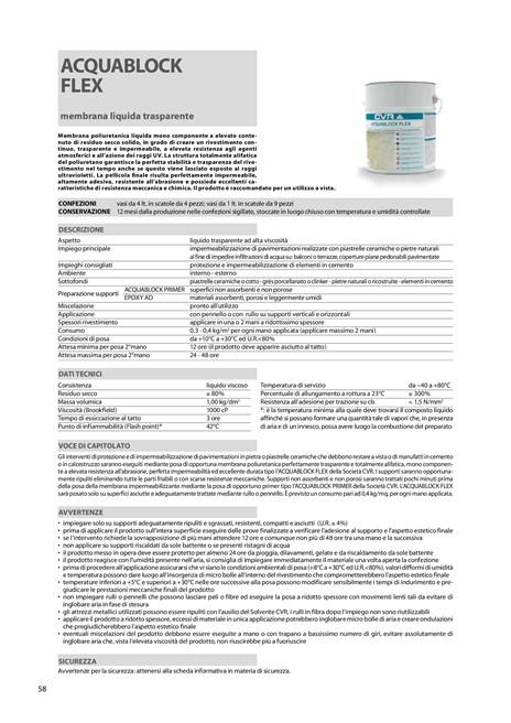 ACQUABLOCK FLEX Waterproofing film By CVR