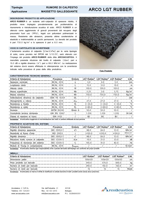 ARCO RUBBER Impact insulation system By ArcoAcustica