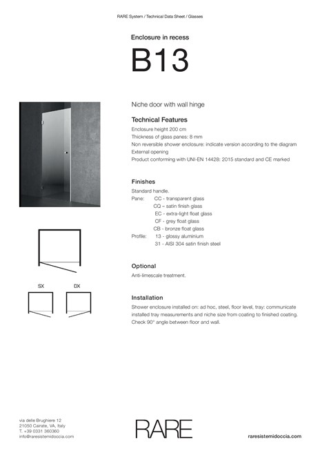B13 | Cabina de ducha By RARE