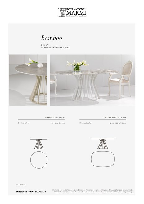 CONTEMPORARY Calacatta marble table By International Marmi