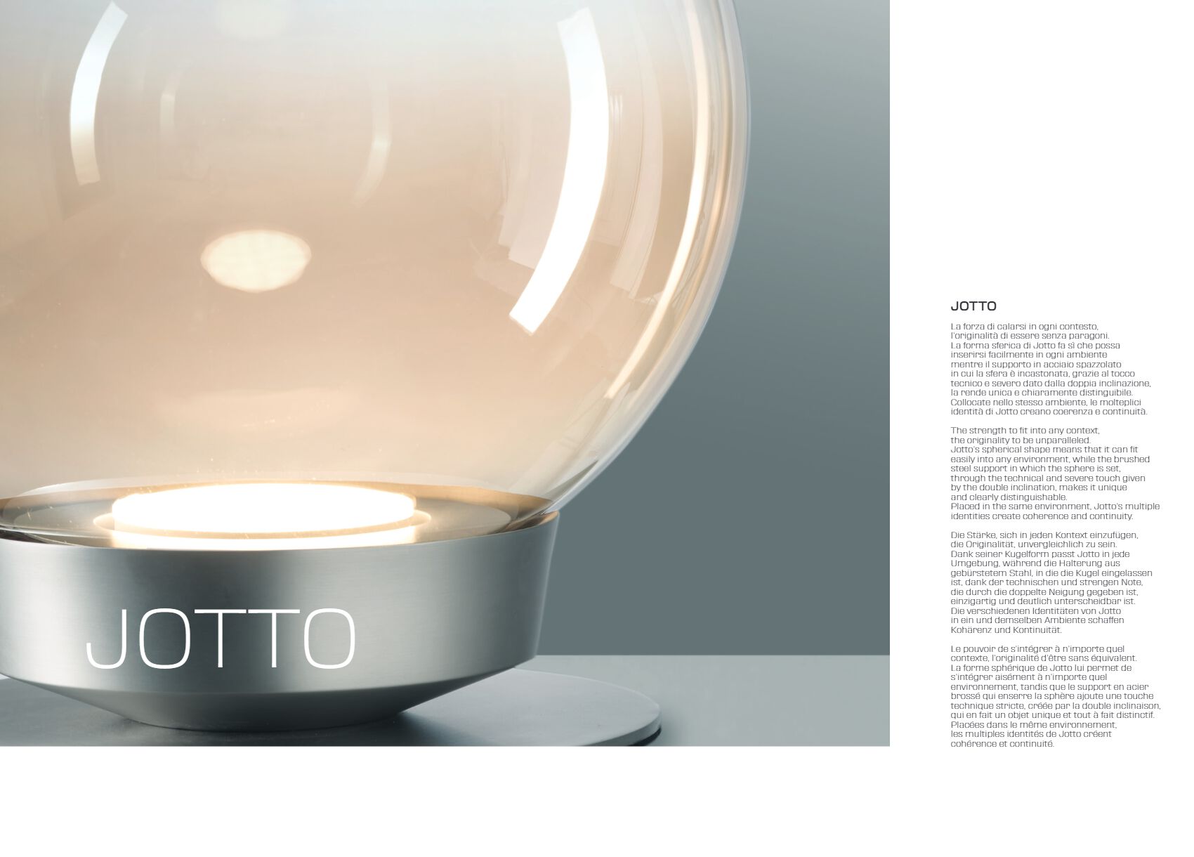 JOTTO LED glass and aluminium pendant lamp By Miloox