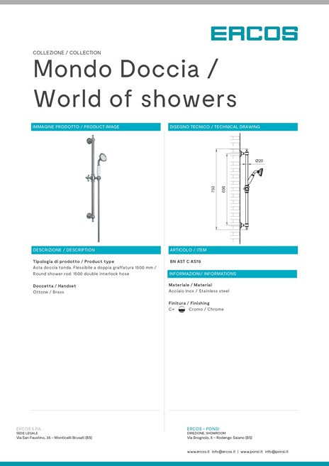 Classic style shower wallbar Stainless steel shower wallbar with hand ...