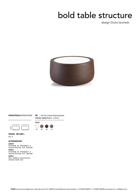 BOLD | Coffee table with light Round with light garden side table By ...