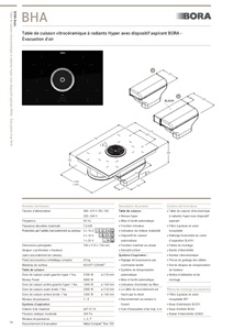 BHU Table de cuisson vitrocéramique à radiants Hyper By BORA