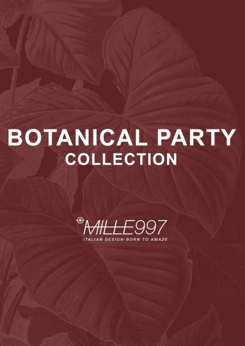 Panoramic wallpaper with floral pattern BOUQUET Botanical Party Collection By MILLE997