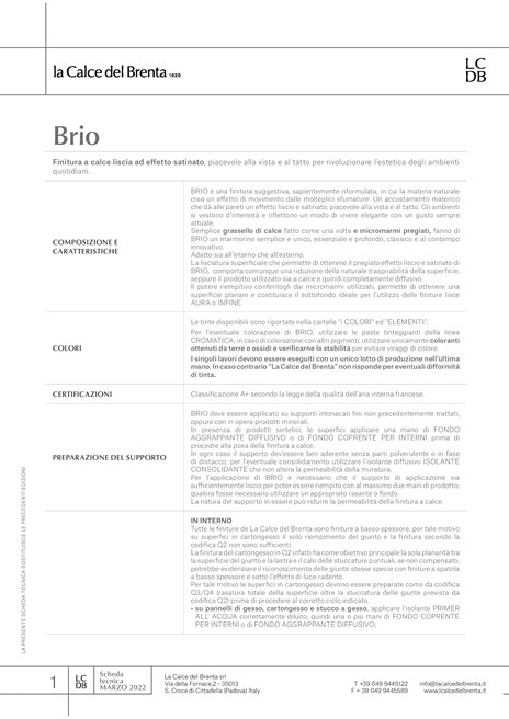 Finitura a calce BRIO By La Calce del Brenta