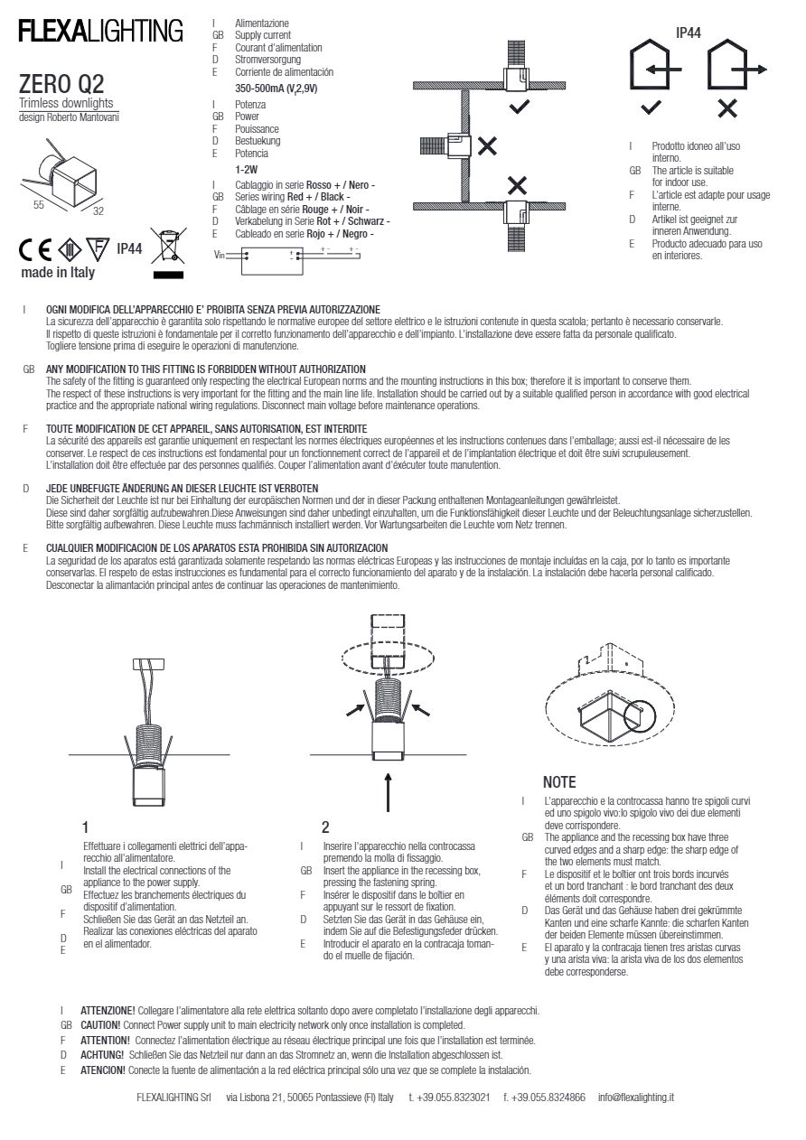 ZERO Q2 Trimless Downlight By Flexalighting