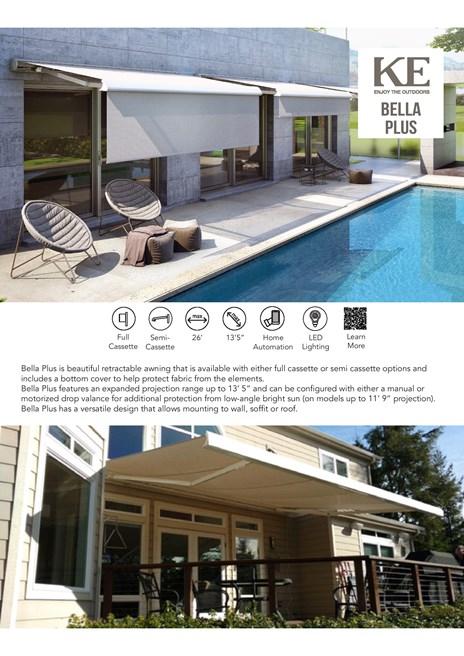 BELLA PLUS Awning By KE Outdoor Design