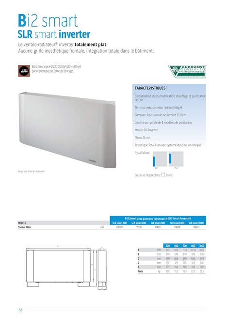 RADIATEURS ET CONVECTEURS À VENTILATION Ventilo-convecteur pour pose ...