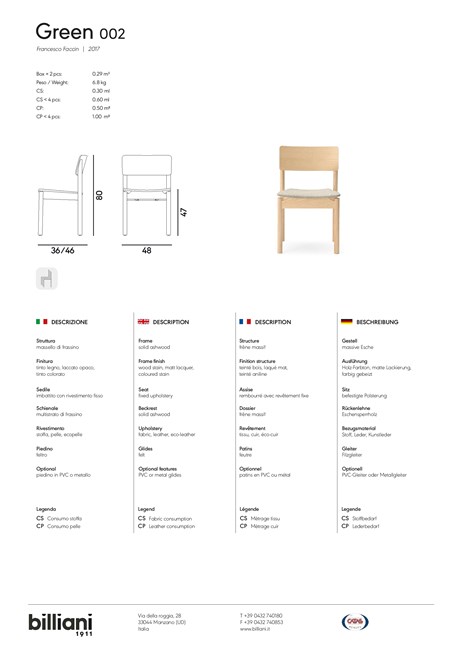 GREEN 002 Collezione Green By Billiani design Francesco Faccin