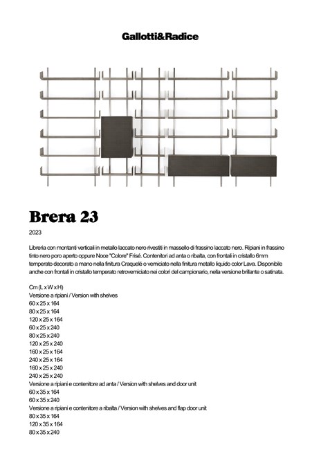 BRERA 23 | Libreria Libreria componibile in legno By Gallotti&Radice | design Massimo Castagna