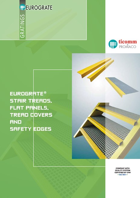 ESCALONES EUROTRED® DE PRFV Peldaño de PRFV para escaleras de incendio ...