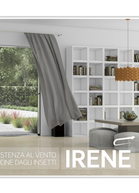 IRENE 65 SQUARE Vertical sliding insect screen By Mv Line