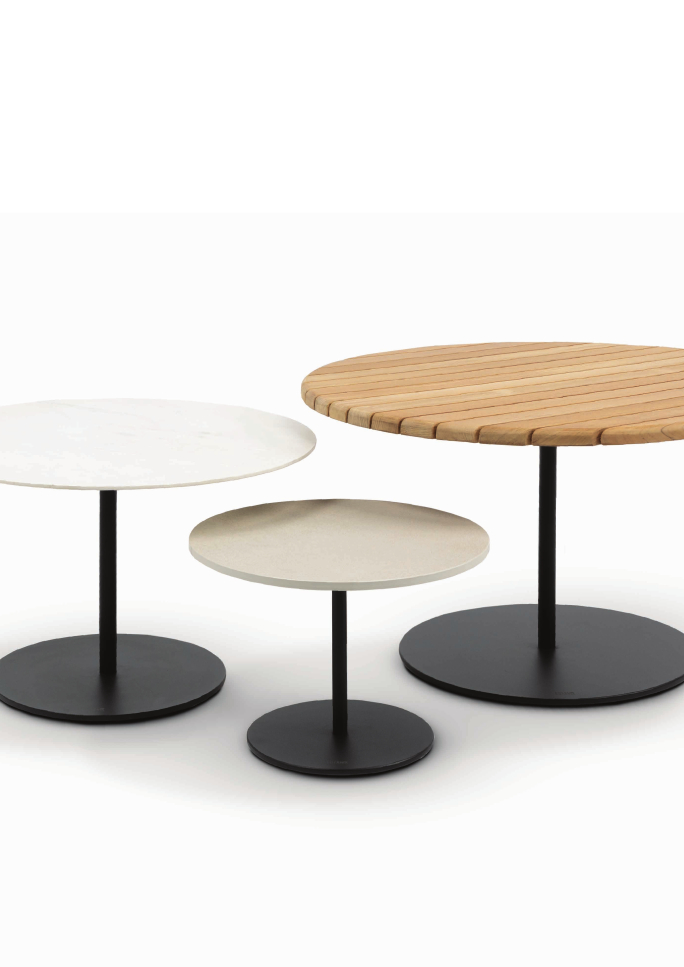 BUTLER Mesa redonda de teca para jardim By Royal Botania