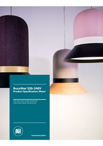 BuzziHat Sound-absorbing pendant lamp By BuzziSpace | design Alain Gilles