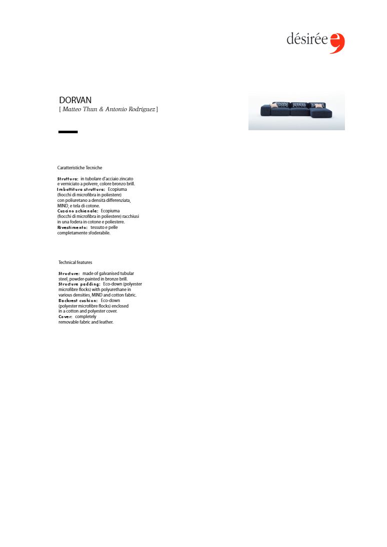 DORVAN Sofa By Désirée divani