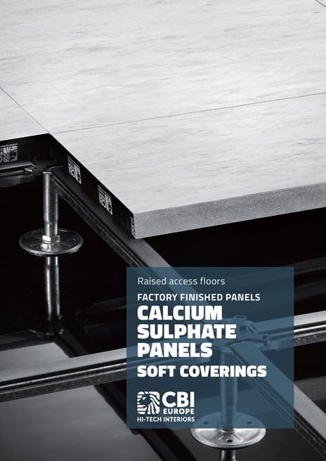 CALCIUM SULPHATE PANELS Raised flooring By CBI Europe