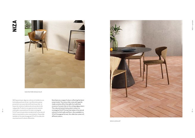 Indoor ceramic wall/floor tiles NIZA By Harmony