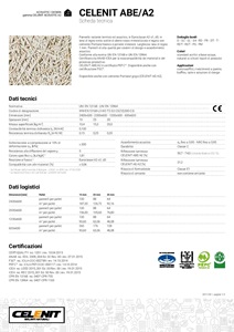 Pannello termoacustico in lana di legno mineralizzata CELENIT ABE/A2 - CELENIT - Edilportale