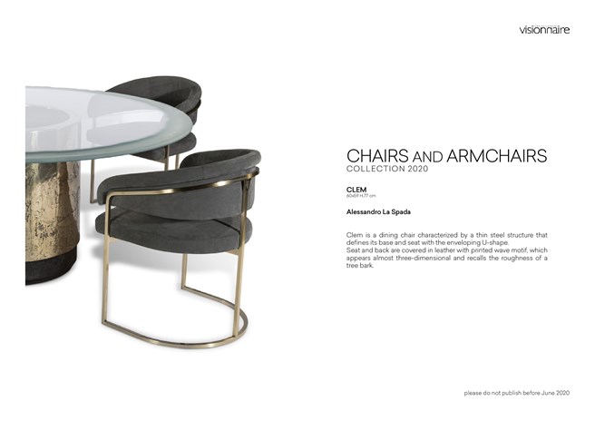 CLEM | Easy chair Upholstered leather easy chair with armrests By ...