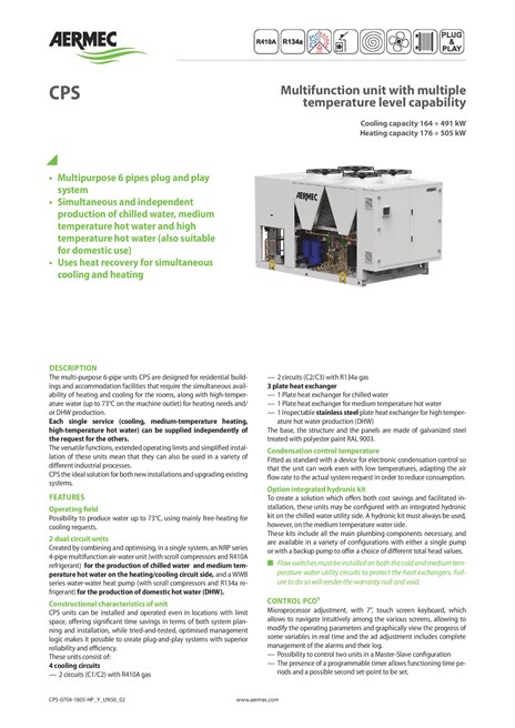 CPS Air handling unit By AERMEC