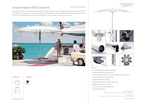OCEAN MASTER MAX - CRESCENT Aluminium Garden umbrella By Tuuci | design ...