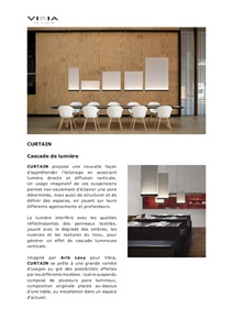 Suspension en tissu CURTAIN By Vibia design Arik Levy