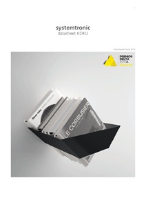 Steel magazine rack KOKU By Systemtronic design Hugo Tejada