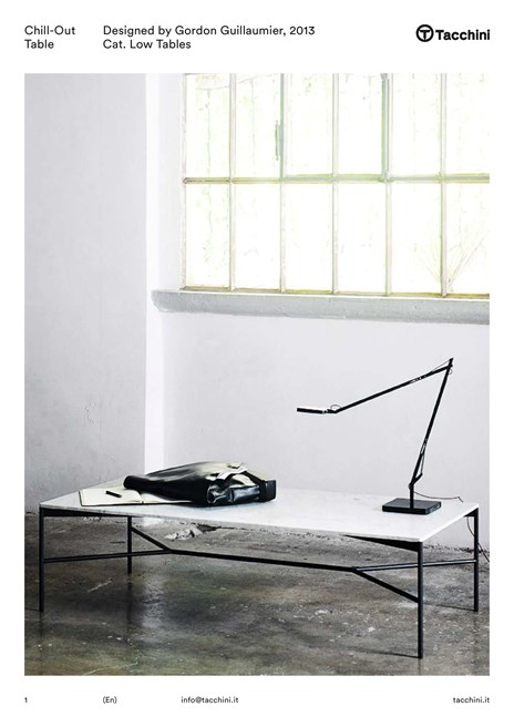 CHILL-OUT | Coffee table By Tacchini design Gordon Guillaumier