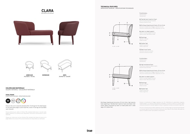 CLARA | Easy chair Clara Collection By True Design design PARISOTTO ...