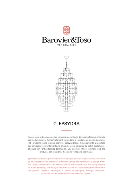 CLEPSYDRA Applique en cristal vénitien By Barovier&Toso