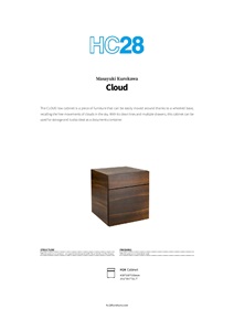 CLOUD Wood veneer highboard By HC28 | design Masayuki Kurokawa