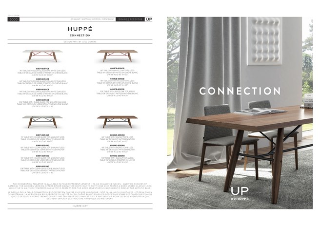 CONNECTION | Oak table Connection Collection By Huppé design Joël Dupras