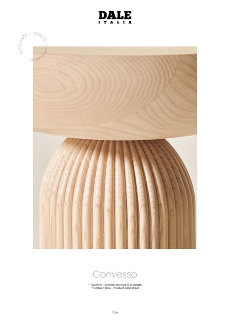 CONVESSO Coffee table By Dale Italia | design Cono Studio