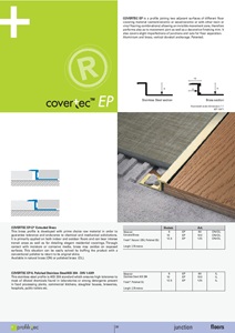 Transition profile for matching floors COVERTEC EP By PROFILITEC