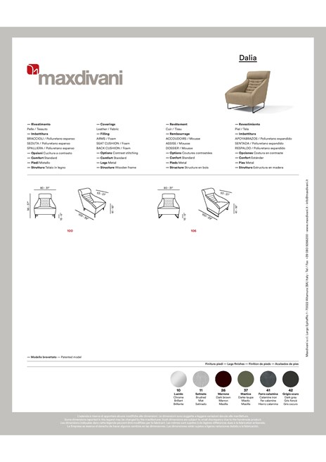 DALIA Armchair By Max Divani