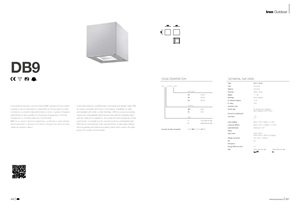 IRON Lampada da parete per esterno a LED in alluminio By Buzzi & Buzzi