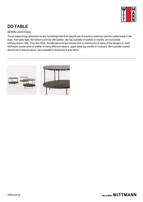 Tavolino basso in marmo DD TABLE | Tavolino basso By Wittmann design Jaime Hayon