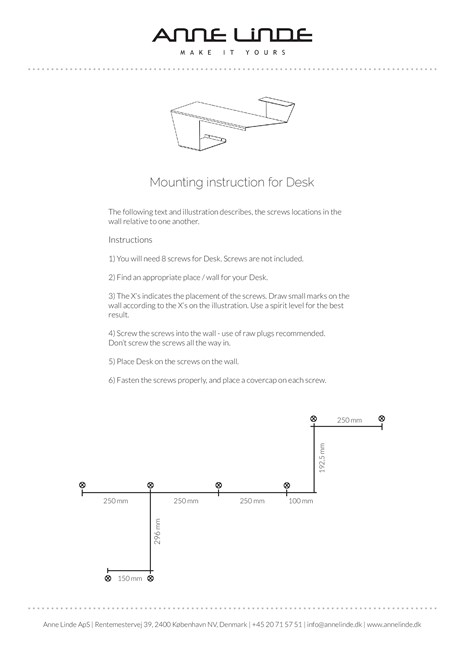 DESK 书桌 By Anne Linde