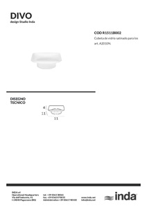 DIVO | Satin glass soap dish Divo Collection By INDA® design Studio Inda