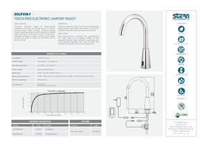 DOLPHIN F Infrared Electronic tap for public WC By Stern