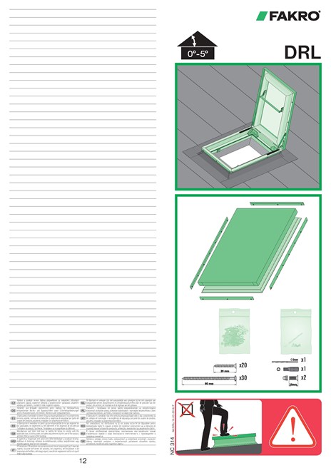 PVC roof window DRL By Fakro