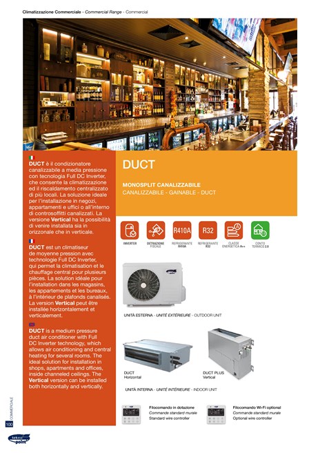 DUCT MONOSPLIT Ceiling concealed mono-split air conditioning unit By ...