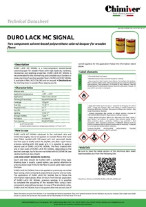 Barniz protector DURO LACK MC SIGNAL (A+B) By Chimiver Panseri