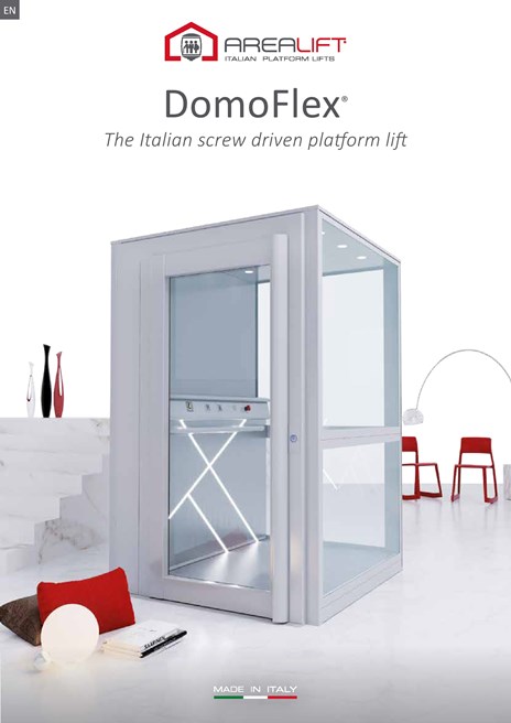 DOMOFLEX 2 OUTDOOR Electric outdoor house lift By AREALIFT