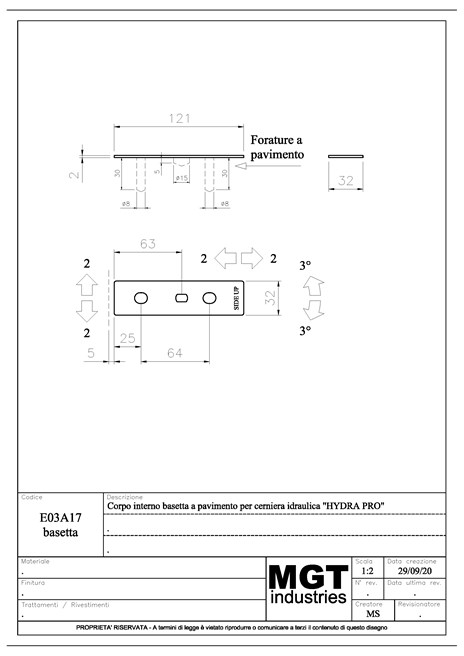 HYDRA-PRO Glass door hinge By GFS ITALIAN INNOVATIVE GLASS FIXING